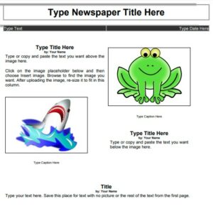 Newspaper Template Google Docs [ FREE ] - Edutechspot