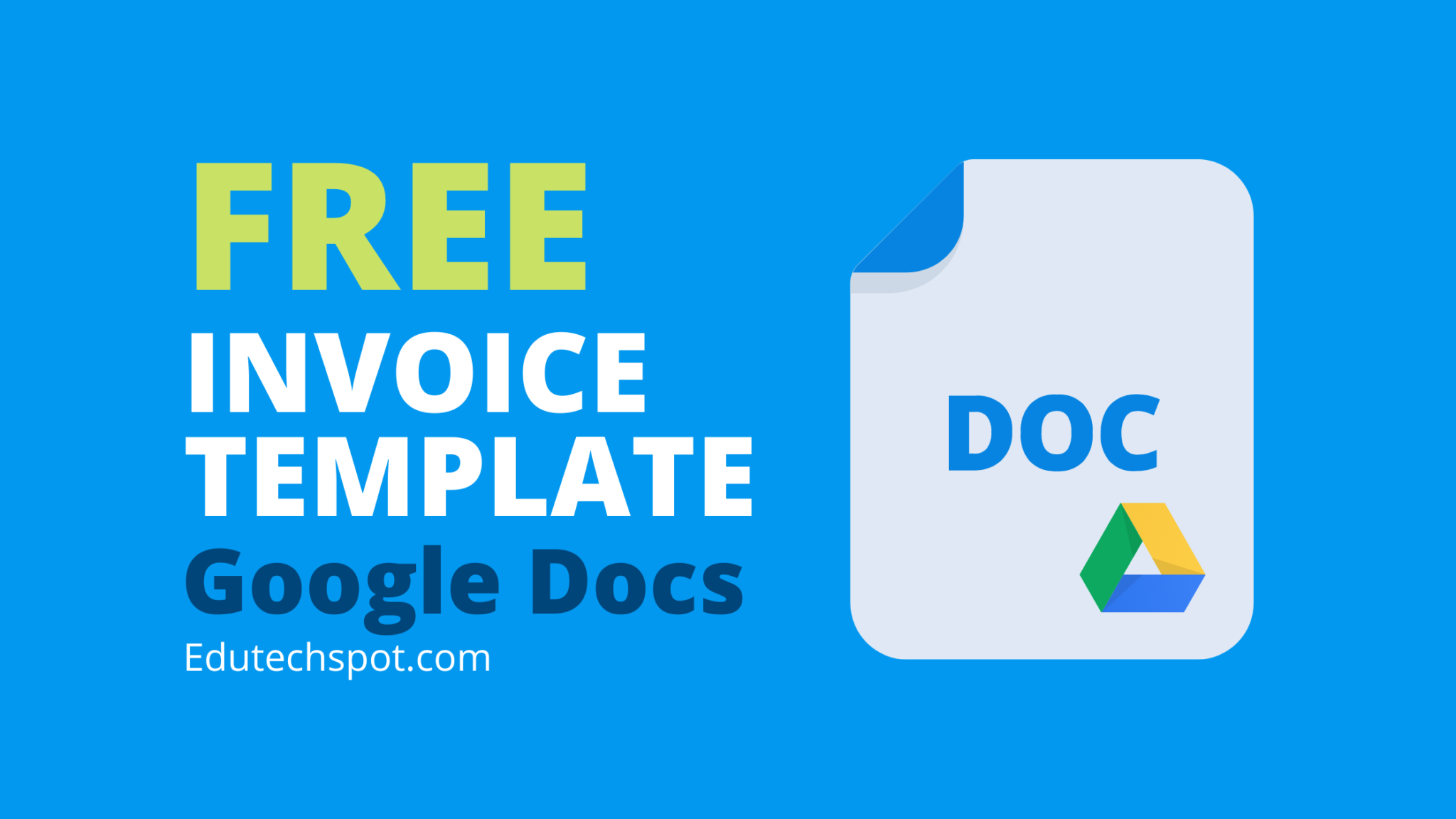Invoice Template for Google Docs - Edutechspot