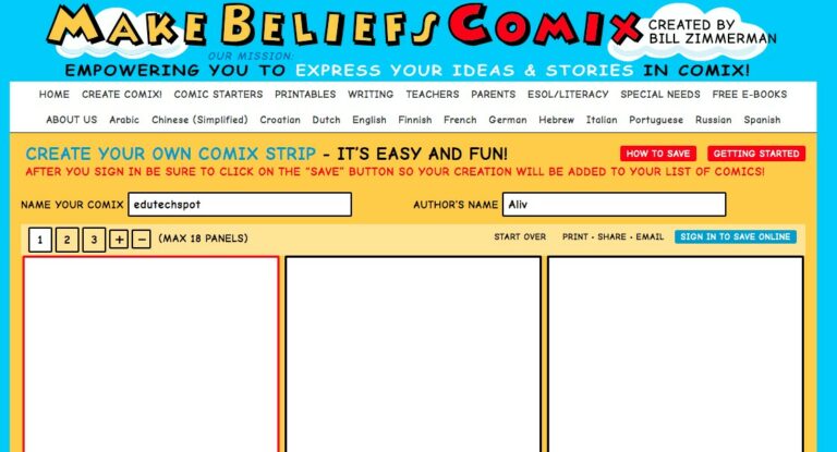 21 Free Online Comic Strip Makers - Edutechspot