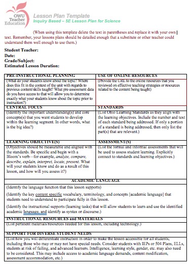 Lesson Plan Templates for Google Docs Users [REAL SCHOOLS]