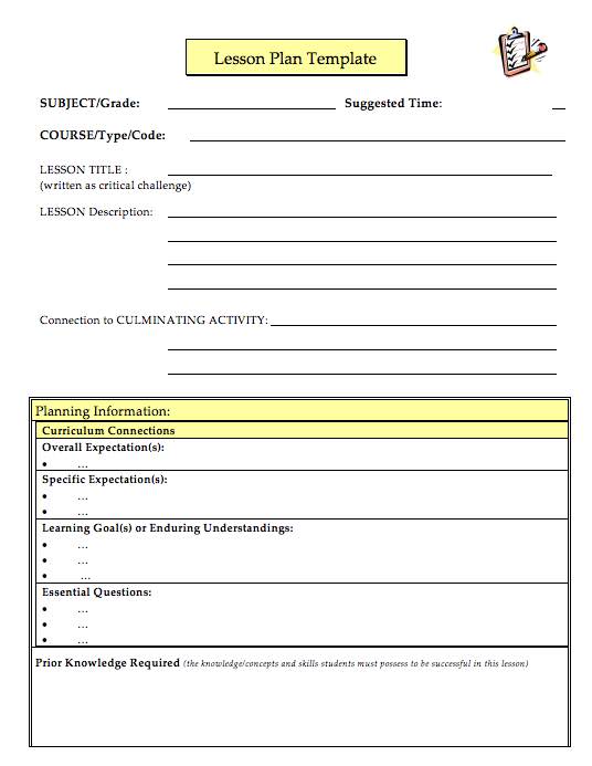 Lesson Plan Templates for Google Docs Users [REAL SCHOOLS]