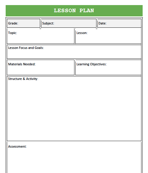 Lesson Plan Templates for Google Docs Users [REAL SCHOOLS]