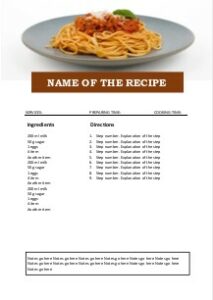 Google Docs Recipe Template - Edutechspot