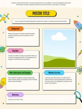 Poster Template in Powerpoint & Google Slides, Docs [ FREE ]