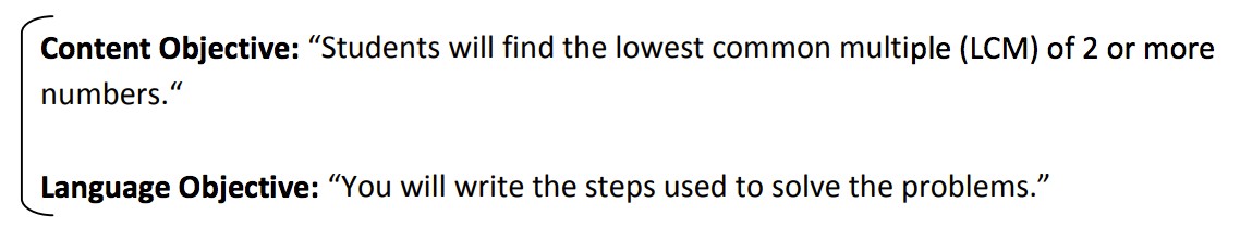 Content and Language Objectives Planning Template - Edutechspot