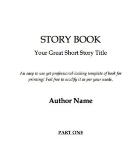 Short Story Book Outline and Planner Template Google Docs - Edutechspot