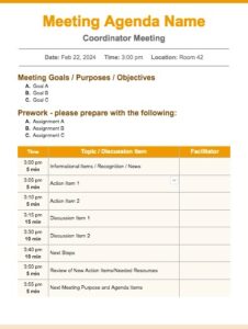 FREE Agenda Templates for Google Docs Users [Easy Setup] - Edutechspot