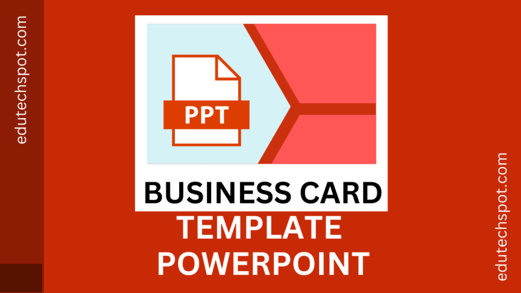 Business Card Template Powerpoint - Edutechspot