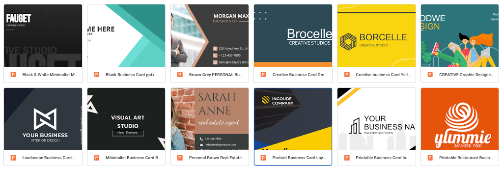 Business Card Template Powerpoint - Edutechspot