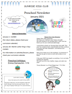 Catchy Preschool Newsletter Examples Ideas - [ REAL SCHOOLS ]