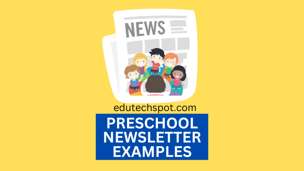 Catchy Preschool Newsletter Examples Ideas - [ REAL SCHOOLS ]