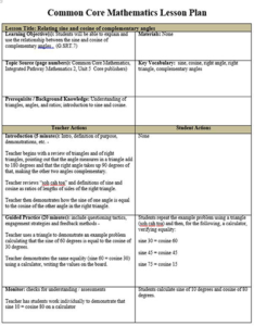Math Lesson Plans Template [ WORD, PDF, XLX ] - Edutechspot