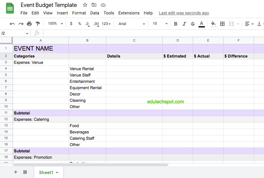 Google Sheets Event Planning Template Employee Onboarding Template