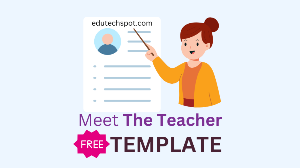 Meet The Teacher Templates - Edutechspot