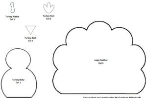 Printable Turkey Sewing Pattern PDF - Edutechspot