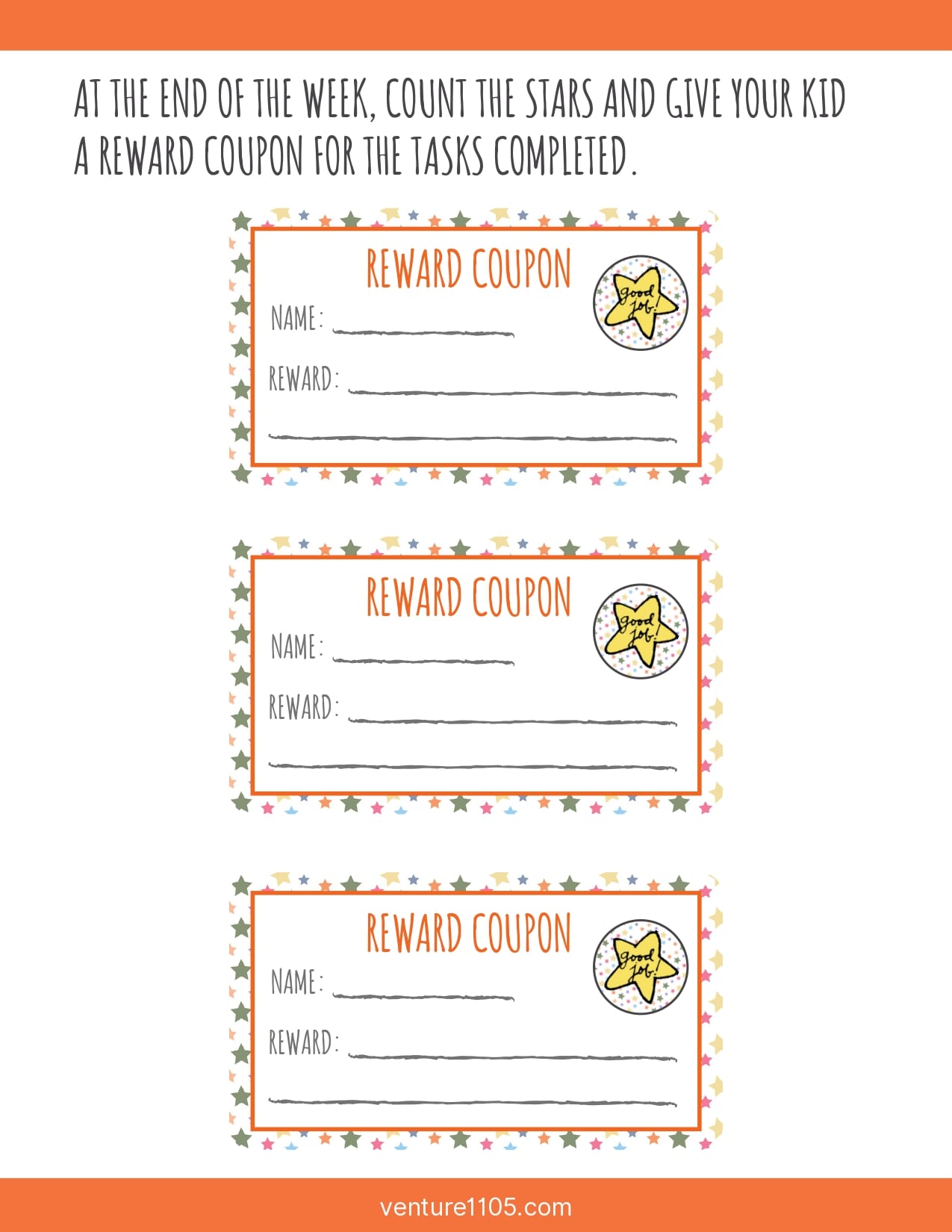 Chore Chart Template - Edutechspot