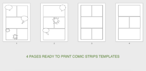 Comic Strips Templates - for FREE PDF PRINTABLE - Edutechspot