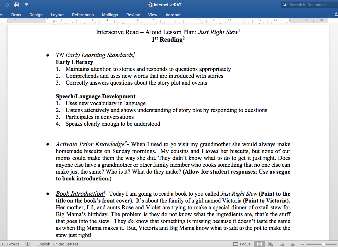 Interactive Read Aloud Lesson Plan Template Edutechspot Interactive Read Aloud Lesson Plan Template Edutechspot
